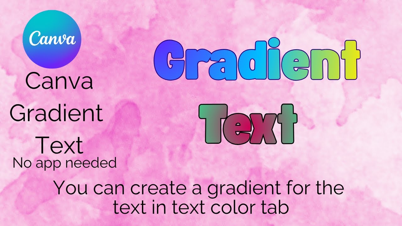 How to Use Canva’s Gradient Text Effect for Stunning Designs ( no app needed)