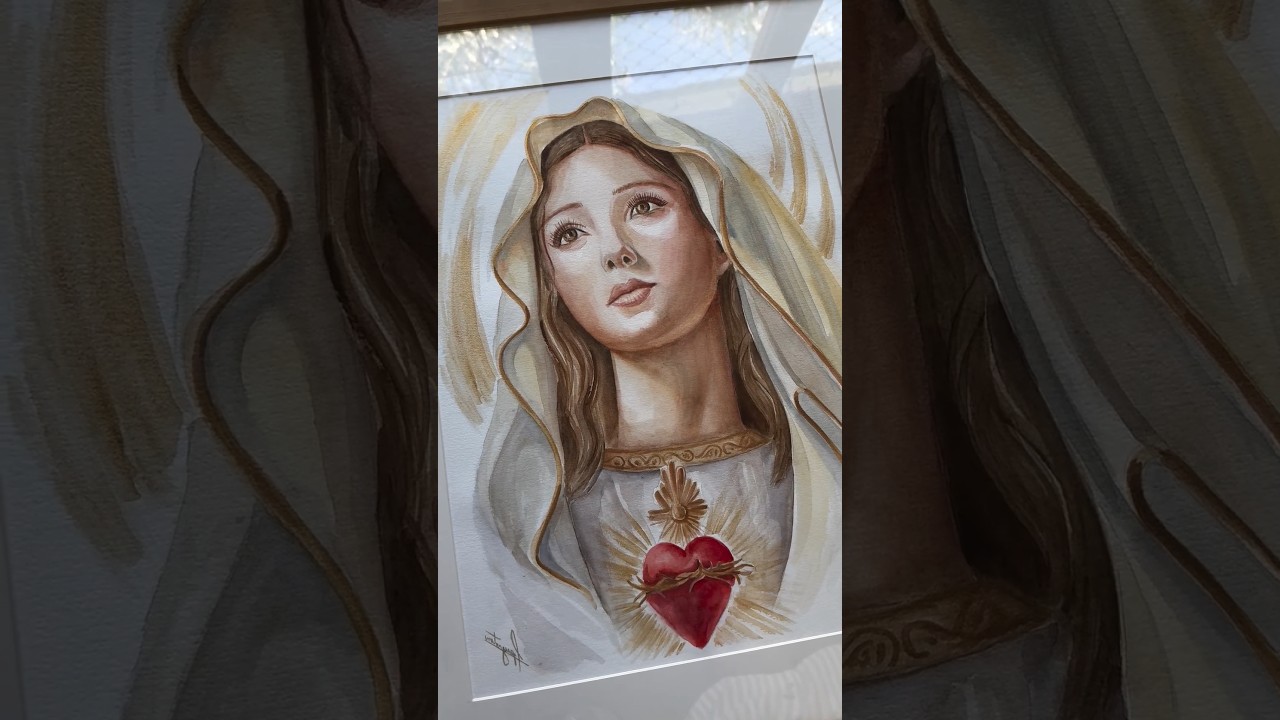 Mother mary portray #jesus #chirstian #jesuschristian #chrstian #art