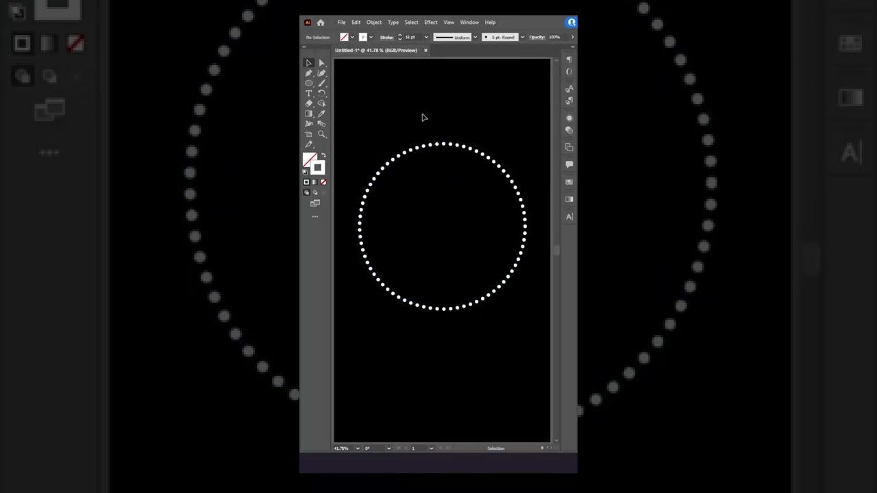 How to Create Dotted Circle Pattern in Adobe Illustrator - Vector Tutorial