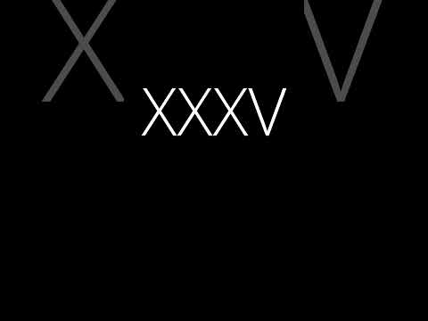 35 ~ Roman Numerals #shorts
