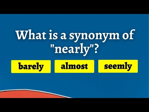 Very easy SYNONYMS quiz | 100% PASS the quiz easily PART 1