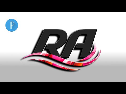 How to make R A professional logo design | R A logo design in pixellab | R A logo Design