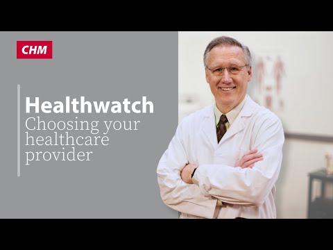 Choosing a Healthcare Provider