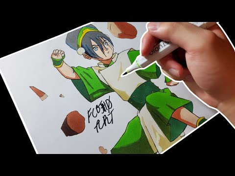 How to Draw Toph from Avatar Step by Step – I'm Youtuber – Follow my ...