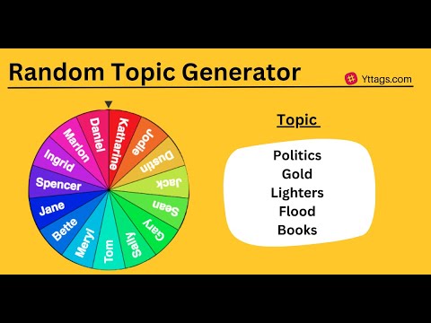 Random Topic Generator & Conversation Starters | Blog Ideas Generator
