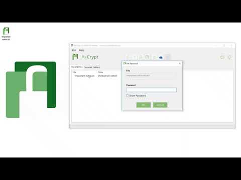 AxCrypt: Password Reset