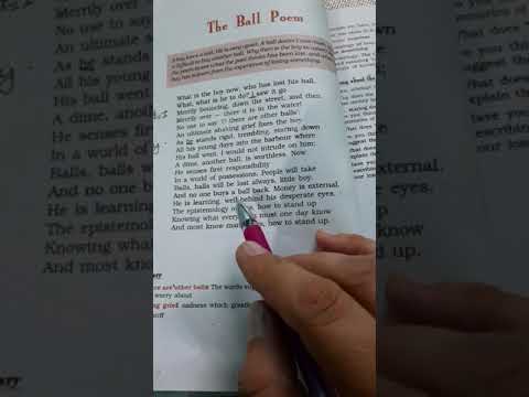 the ball poem poetic devices