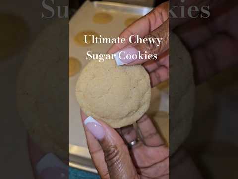 Soft & Chewy Sugar Cookies. #recipe #cookies #baking #sugarcookies