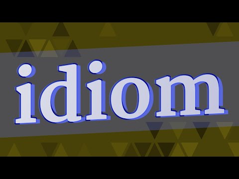 IDIOM pronunciation β’ How to pronounce IDIOM