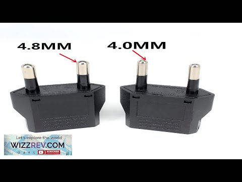 1 50pcs EU Euro KR Plug Adapter US to EU Plug Adapter Travel Review