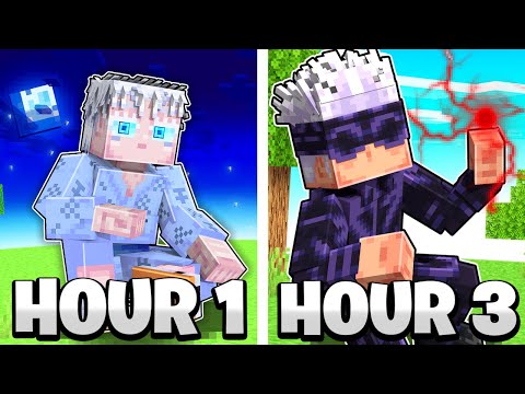 I Survived as GOJO in Jujutsu Kaisen Minecraft!