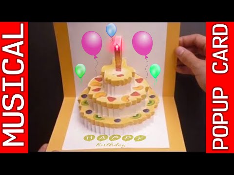 Amazing 3D POP-UP MUSICAL Birthday Card | RoyTechTips