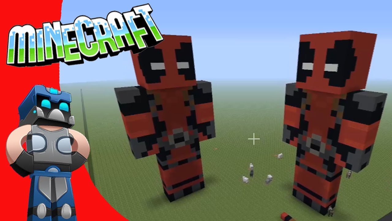 Minecraft: How to Make a Deadpool Skin Tutorial