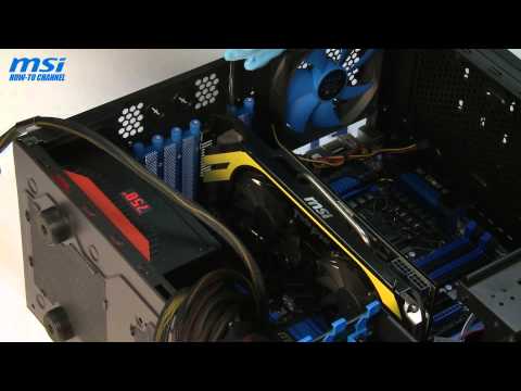 TUTO MSI - Installer une carte graphique sur un slot PCIe x16 avec fermeture de type papillon
