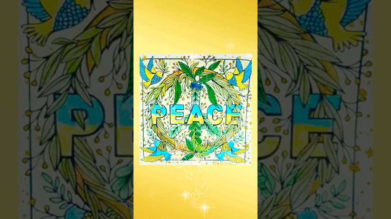 Peace coloring page