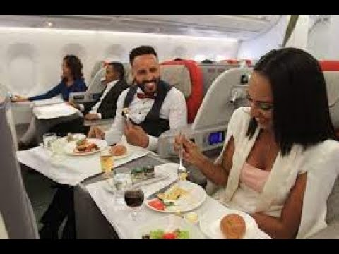 Tick Tock ETHIOPIAN AIRLINES BUSINESS CLASS ADDIS ABABA TO DUBAI B777 CLOUD NINE LOUNGE