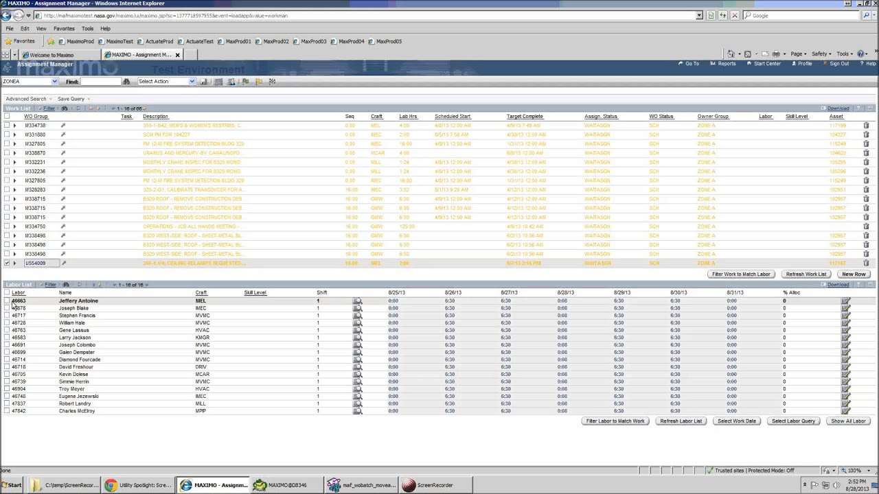Using Maximo Assignment Manager to Assign Work