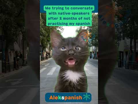 Me trying to speak Spanish after 2 Months of not practicing 🤠😅 #learnspanish