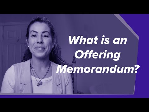 What is an Offering Memorandum (OM)?
