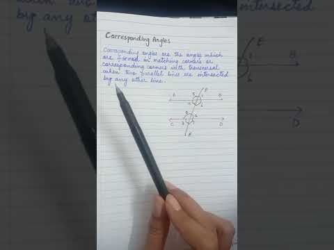 Corresponding Angles l Angles l Geometry (Urdu/Hindi tutorial)