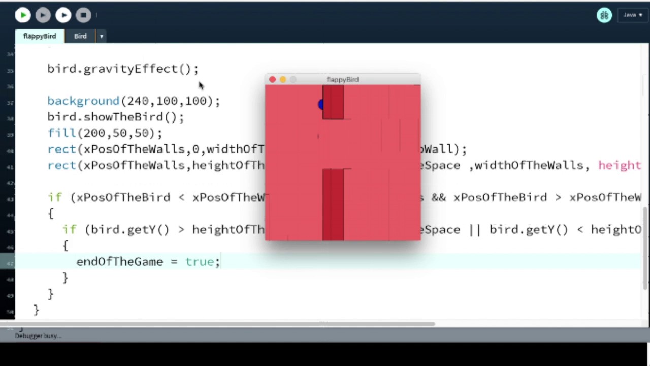 Flappy Bird Tutorial (using Processing) Part 10