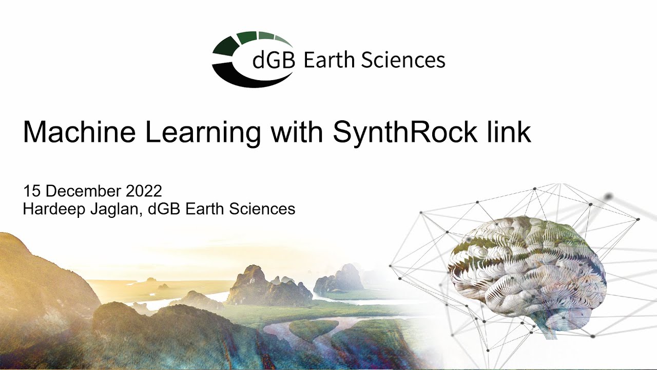 OpendTect Webinar: Machine Learning with SynthRock link