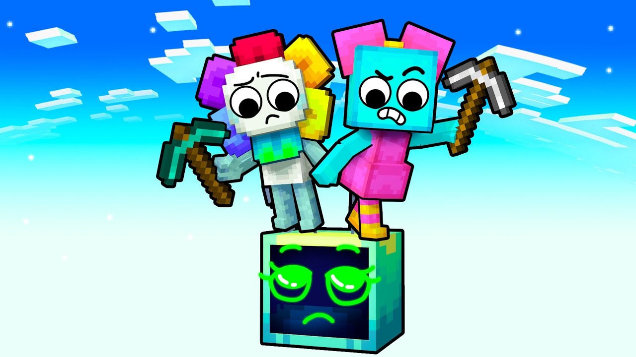 Locked on ONE CHUNK with DANDY WORLD in Minecraft!