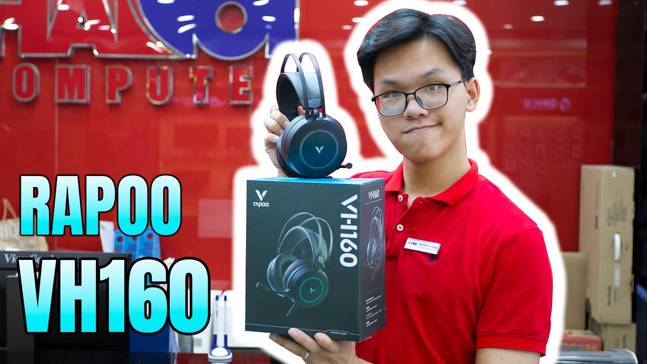 Tai nghe Gaming Rapoo VH160 âm thanh trung thực, độ bền cao, sản phẩm chính hãng