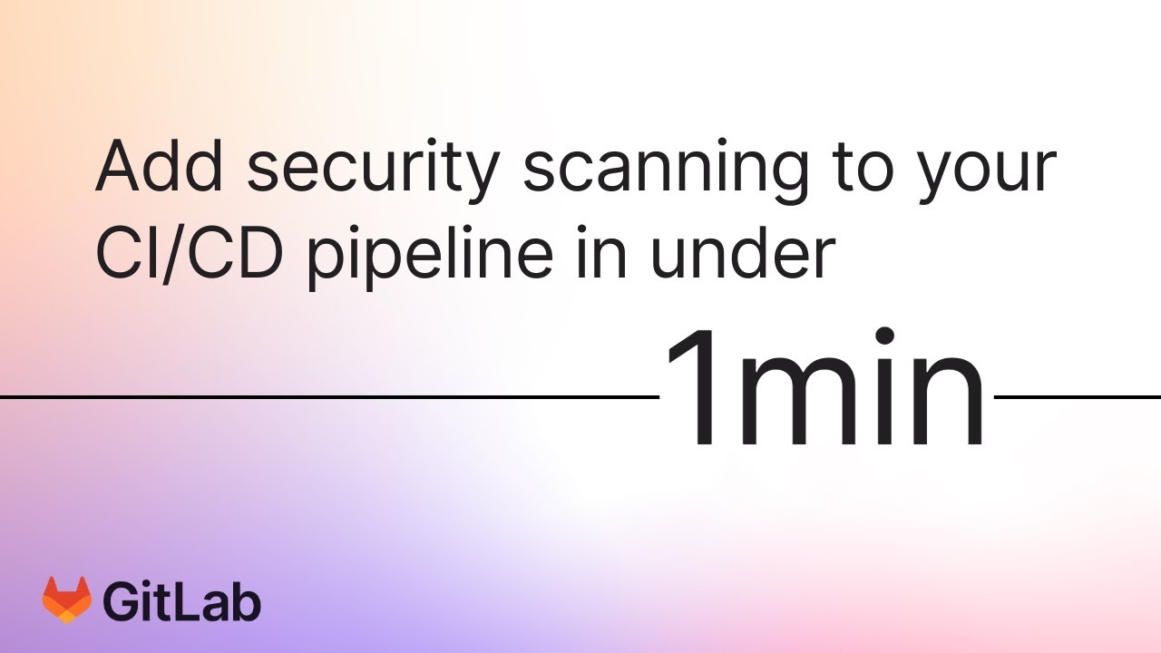 Add Security Scanning to your CI/CD pipeline in under 1 min
