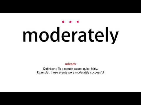 How to pronounce moderately - Vocab Today