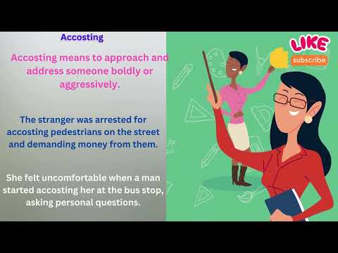 Accosting Meaning in English With Example