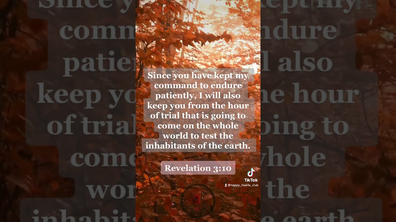 ‭‭Revelation‬ ‭3‬:‭10‬ Bible Verse Scripture Quote #wordofGod #bibleversedaily #revelation #rapture