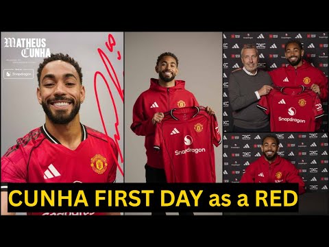 Matheus Cunha FIRST WORDS & First Day as Manchester United Player, Look at THIS 🔥😍