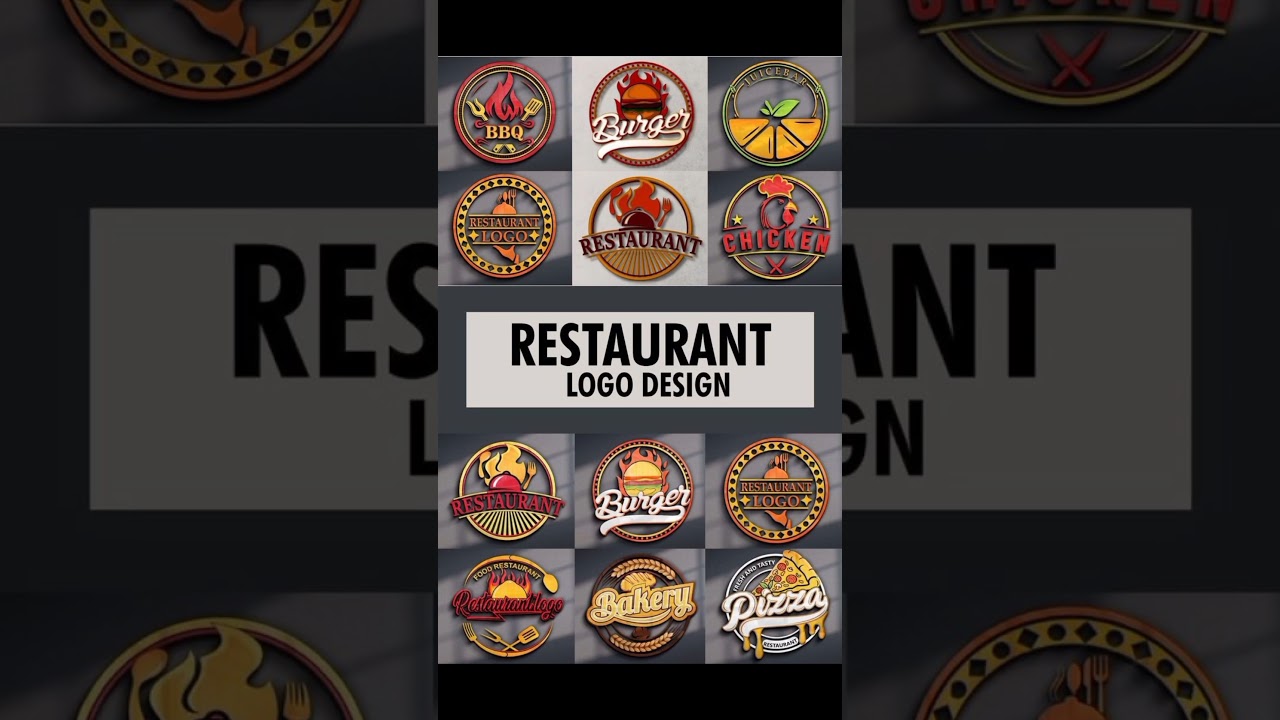 Design Trending Logo, Restaurant Logo, Food Logo