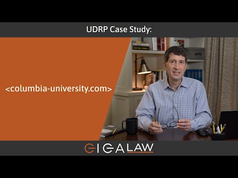 UDRP Case Study: University Domain Names (columbia-university.com)