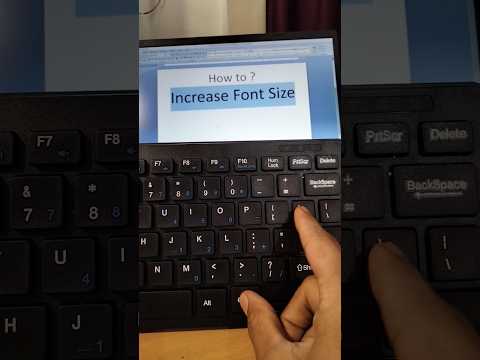 Computer Shortcut Key for increase font size #computer #tricks #trending #video #msoffice #viral