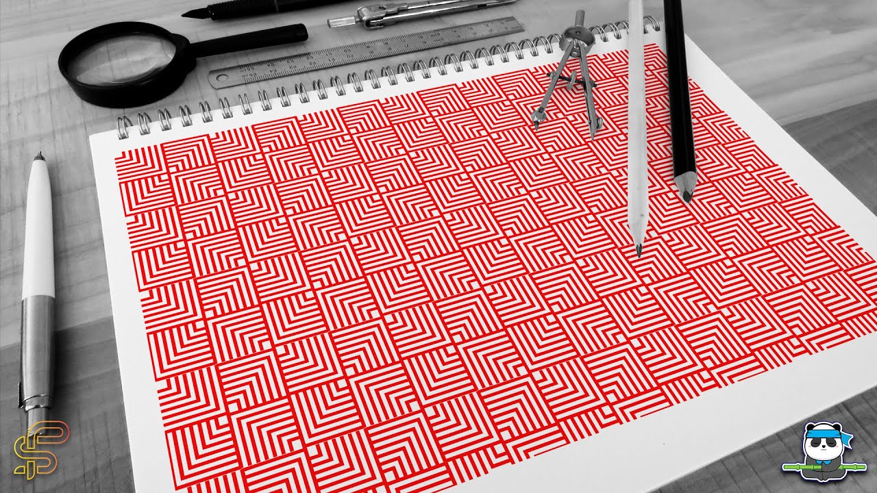 Overlapping Pattern with Transform Effect || Adobe Illustrator Tutorial || Panda Point Studio