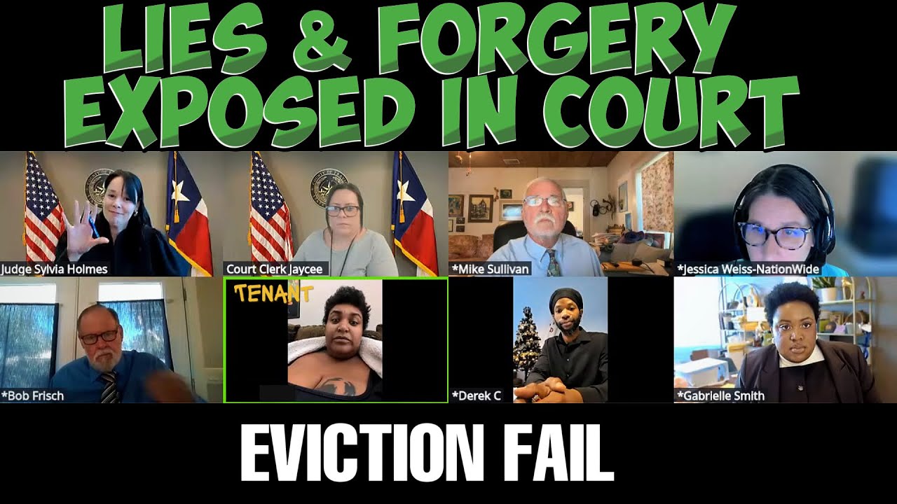 Property Manager Forged Documents to Evict Tenant... Judge DESTROYED Her