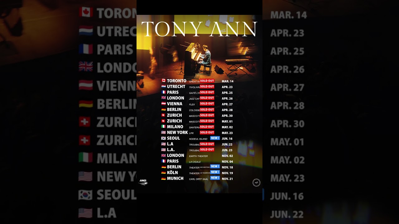 🚨 NEW TOUR DATES ADDED!!!🚨— TICKET LINK — go to my YouTube channel “Community” page ❤️