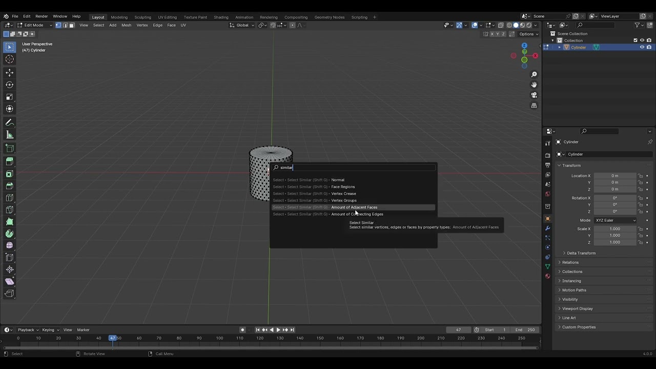 knurling is EASY. Blender Quick Tutorial #blender #3d #3dmodeling #tutorial #3dwithajay #shorts 