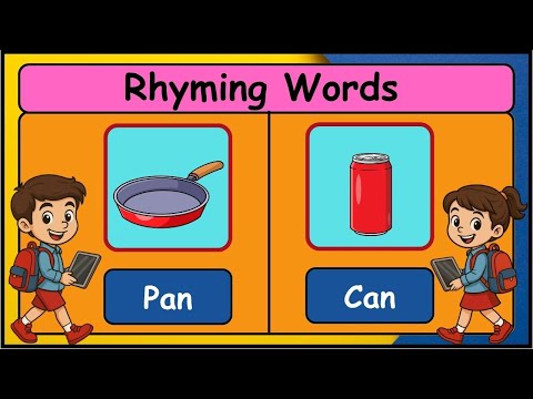 Fun Rhyming Words for Kids | Learn Basic English Rhymes with Pictures