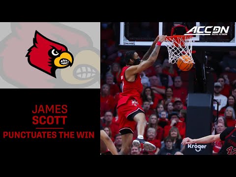 Louisville's James Scott Puts The Punctuation Mark On A Win