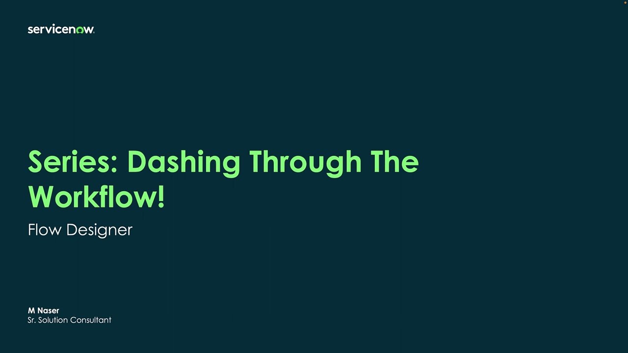 How To - Build security workflows triggered by rest API integrations using Flow Designer