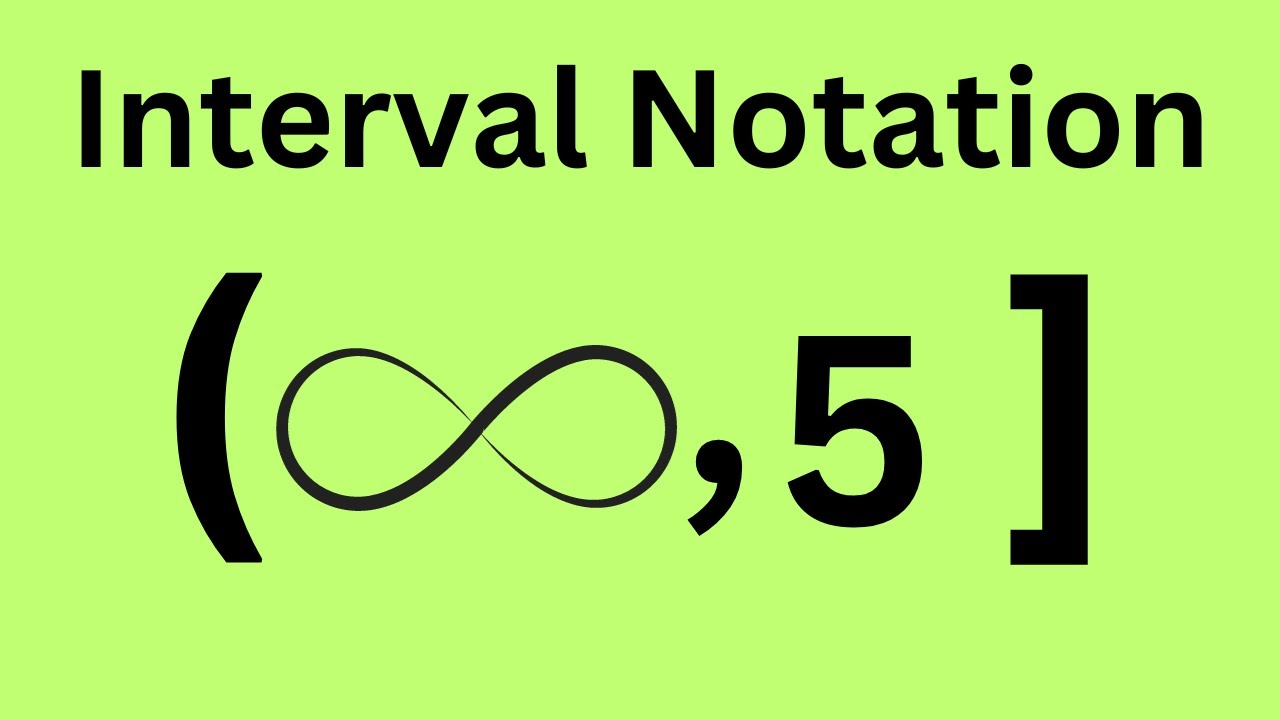 Interval Notation Explained