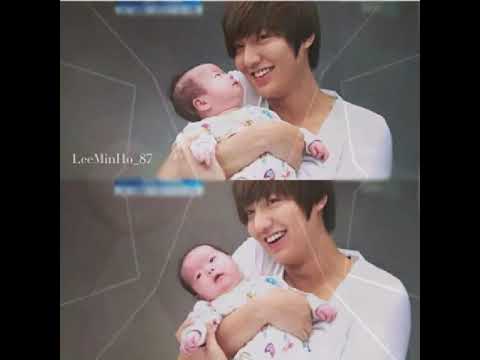 Lee min ho with babies👼