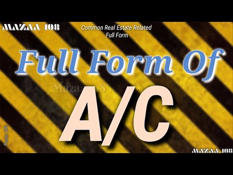 Full Form of A/C | A/C full form | Full Form A/C | A/C Stands for | A/C Means | Meaning of A/C