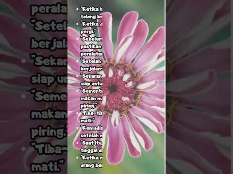 CONTOH KALIMAT KONJUNGSI TEMPORAL