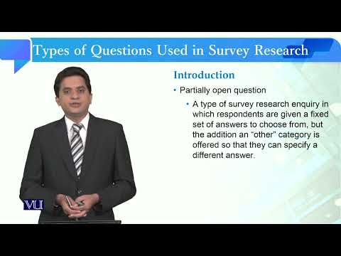Types of Questions in Survey Research | Quantitative Research Methodology | SOC509_Topic101