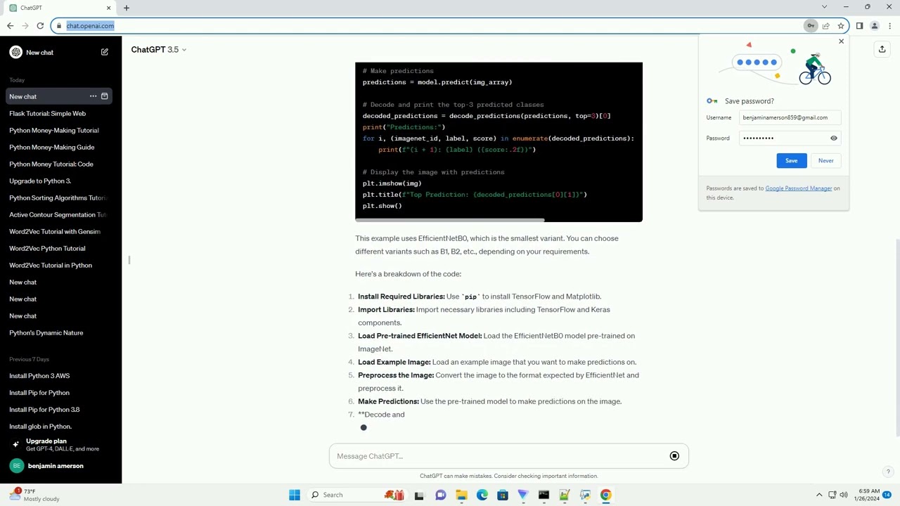efficientnet python code