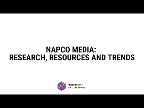 Day 2 - 16:30 - NAPCO Media: Research, Resources and Trends